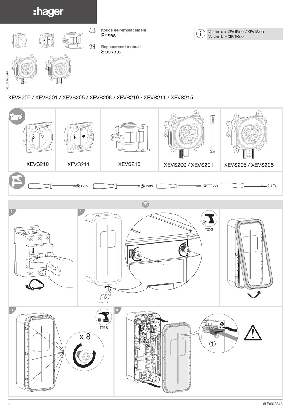 HAGER XEVS200 REPLACEMENT MANUAL Pdf Download | ManualsLib