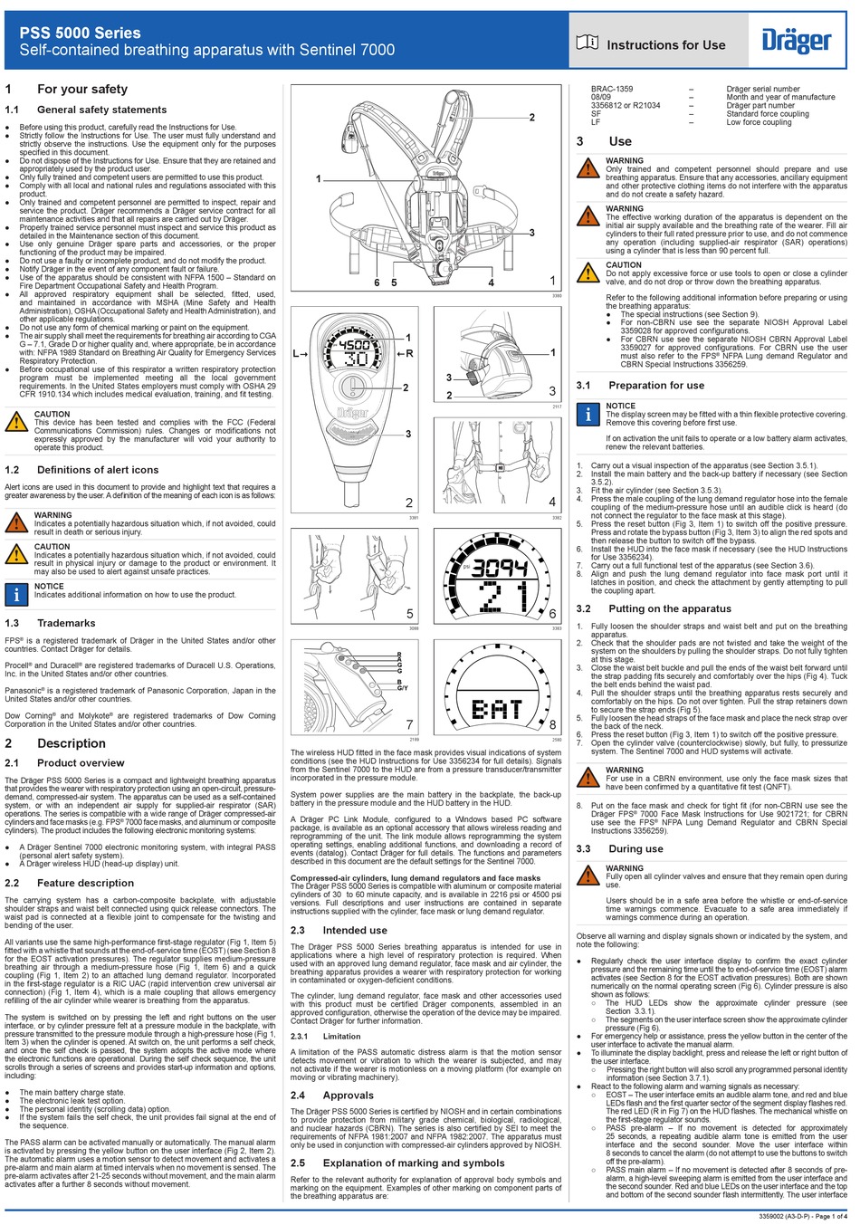 DRÄGER PSS 5000 SERIES INSTRUCTIONS FOR USE Pdf Download | ManualsLib