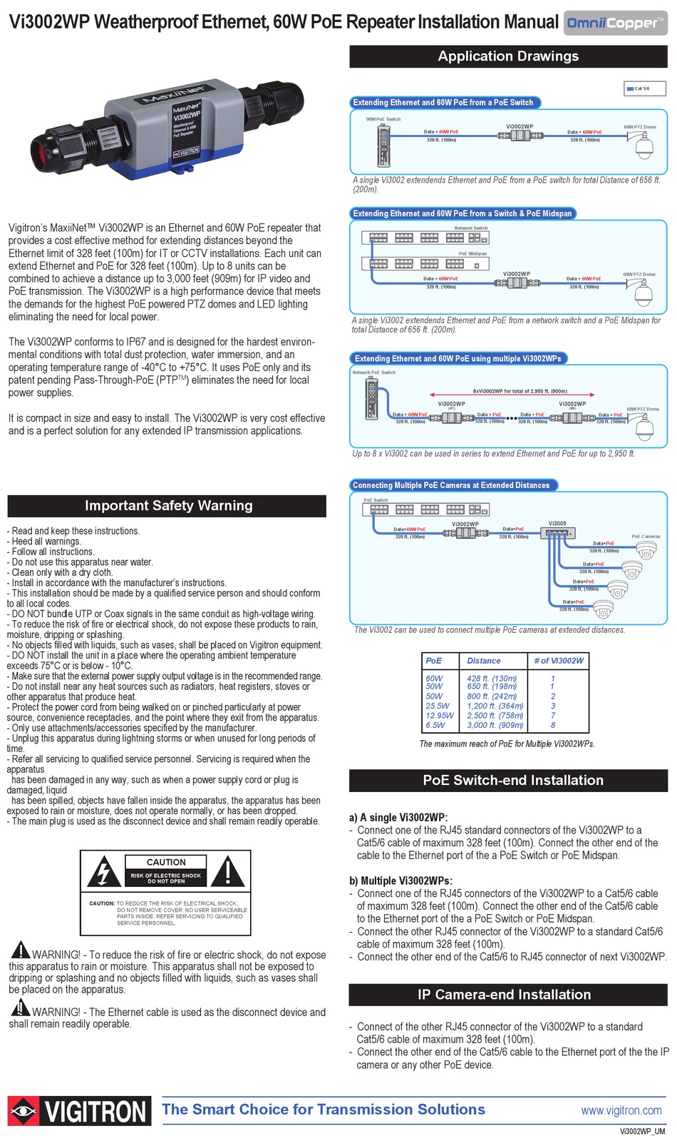 VIGITRON MAXIINET VI3002WP INSTRUCTION MANUAL Pdf Download | ManualsLib