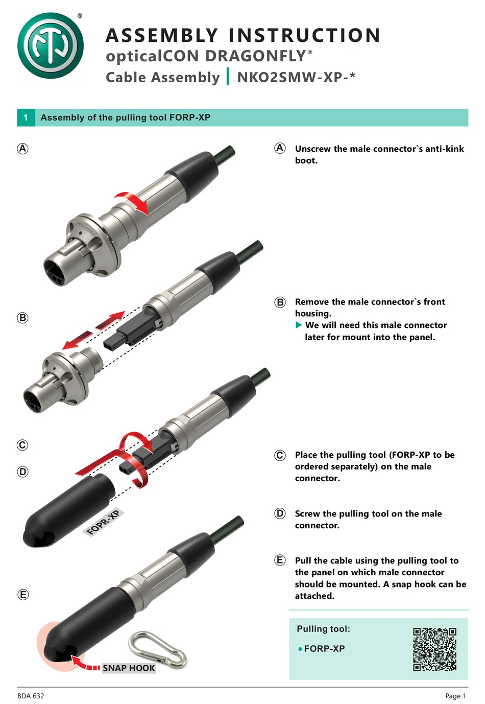 NEUTRIK OPTICALCON DRAGONFLY NKO2SMW-XP SERIES ASSEMBLY INSTRUCTION Pdf Download | ManualsLib