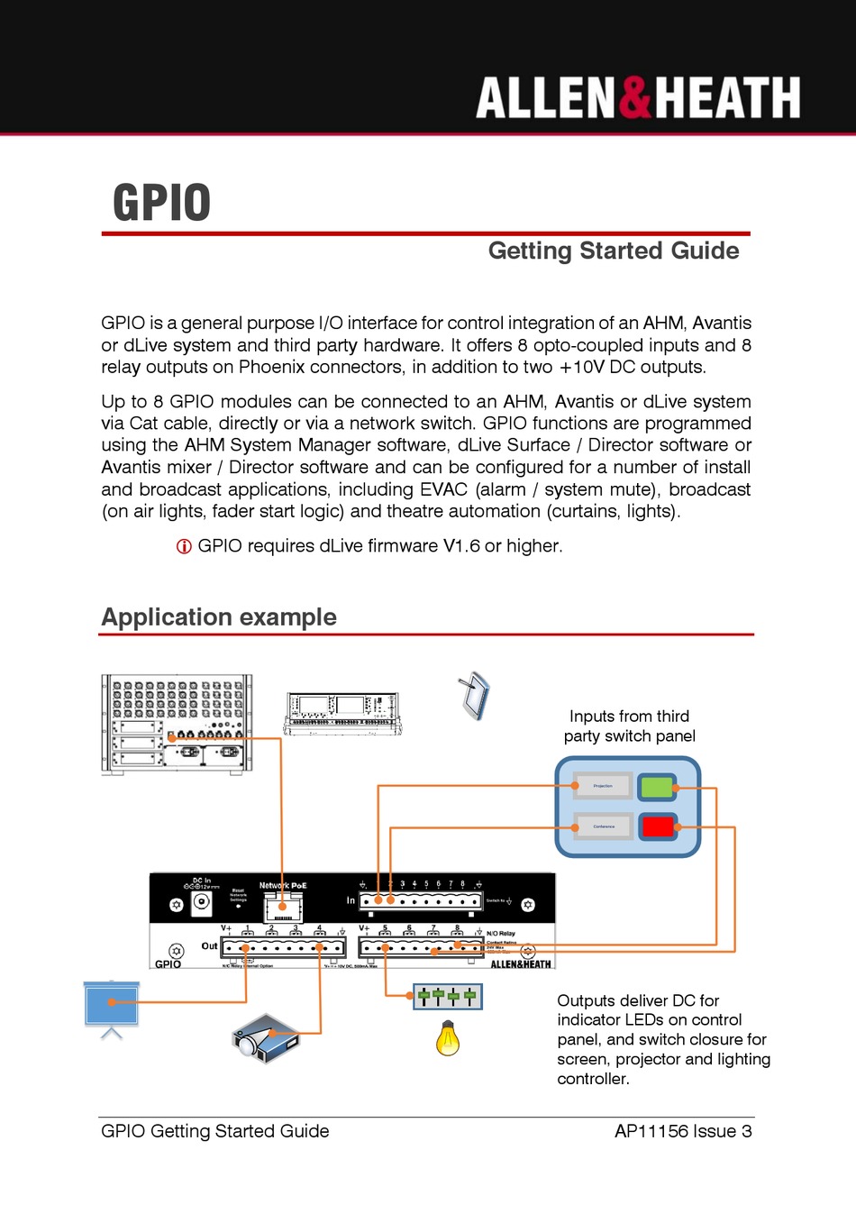 ALLEN & HEATH GPIO GETTING STARTED MANUAL Pdf Download | ManualsLib ALLEN & HEATH GPIO GETTING STARTED MANUAL Pdf Download | ManualsLib
