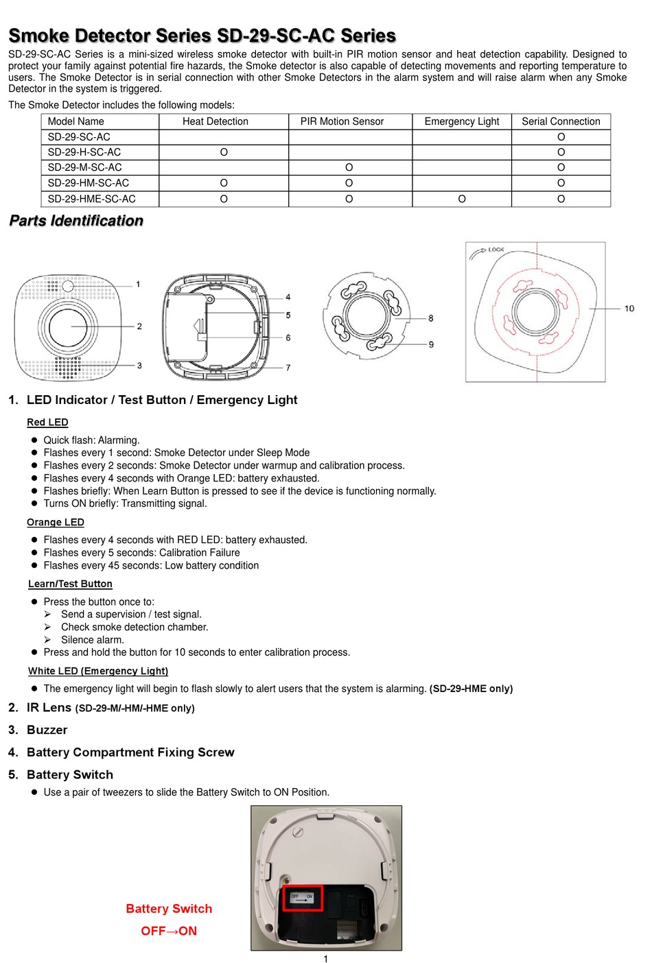 VESTA SD-29-SC-AC SERIES QUICK START MANUAL Pdf Download | ManualsLib