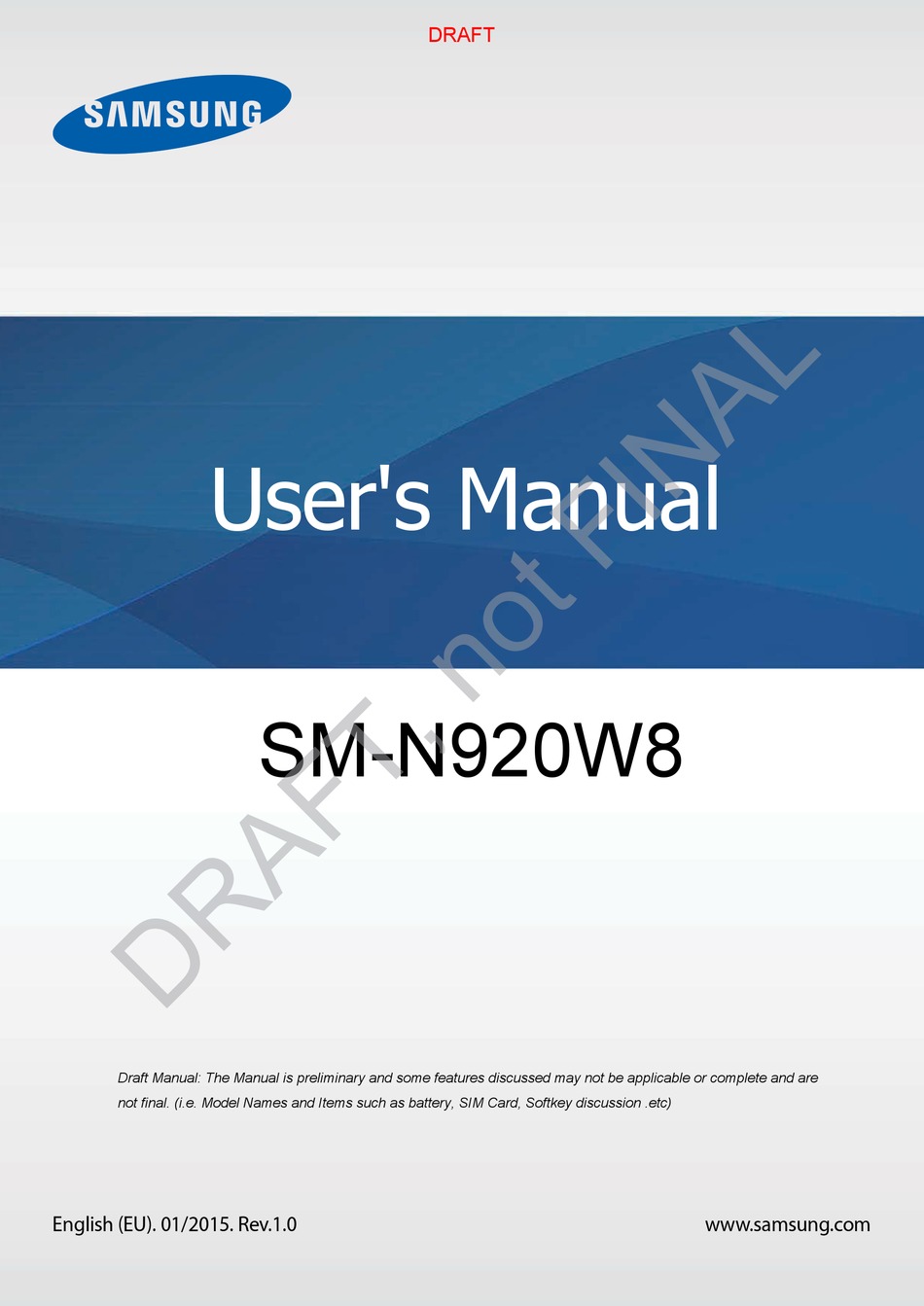 SAMSUNG SM-N920W8 USER MANUAL Pdf Download | ManualsLib