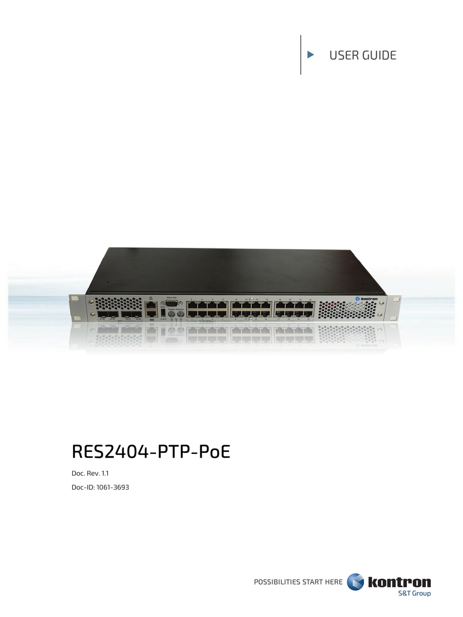 S&T KONTRON RES2404-PTP-POE USER MANUAL Pdf Download | ManualsLib