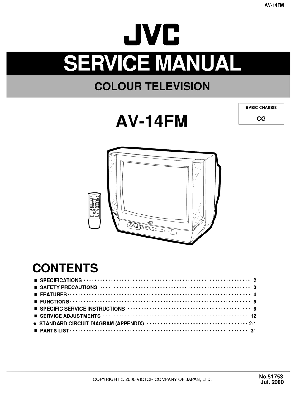 JVC AV-14FM SERVICE MANUAL Pdf Download | ManualsLib