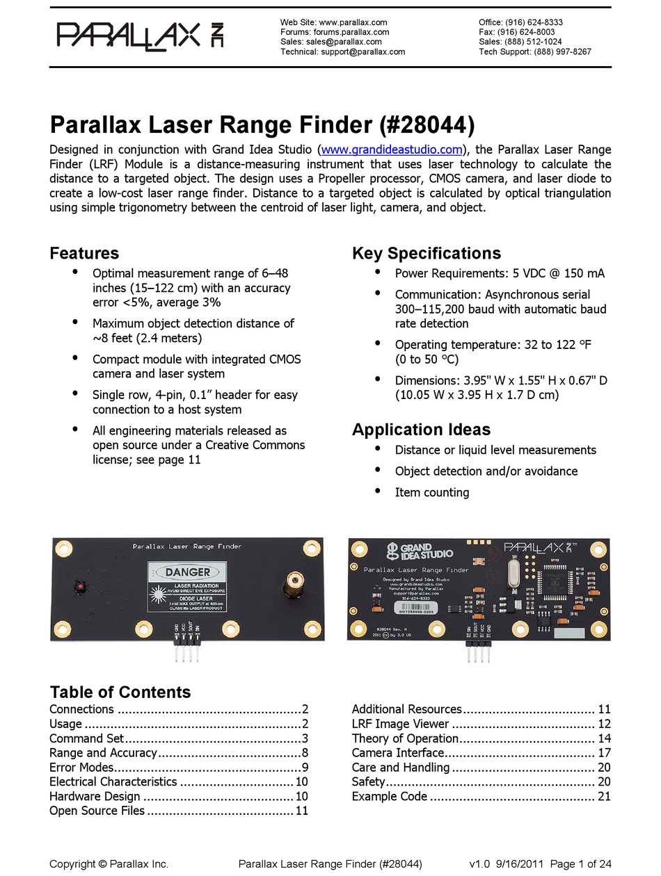 PARALLAX 28044 MANUAL Pdf Download | ManualsLib