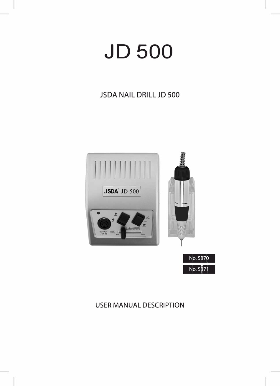 NEONAIL JSDA JD 500 USER MANUAL Pdf Download | ManualsLib