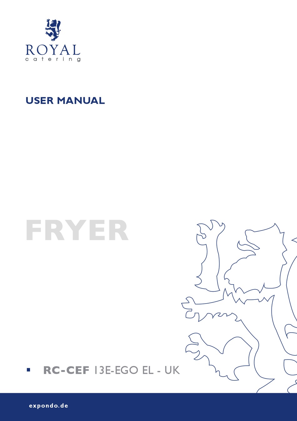 ROYAL CATERING RC-CEF 13E-EGO USER MANUAL Pdf Download | ManualsLib