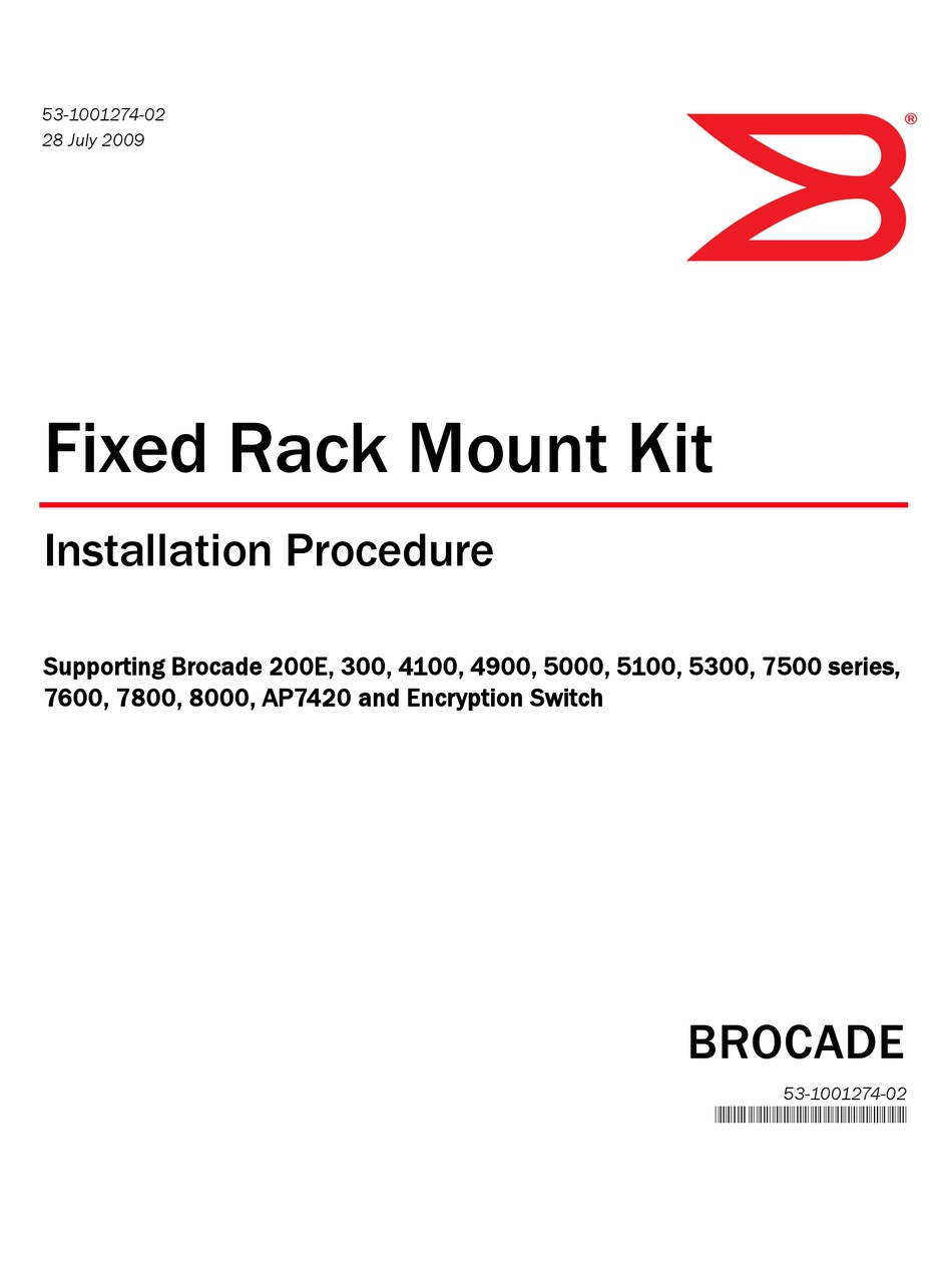 BROCADE COMMUNICATIONS SYSTEMS 200E SERIES INSTALLATION PROCEDURE Pdf Download | ManualsLib