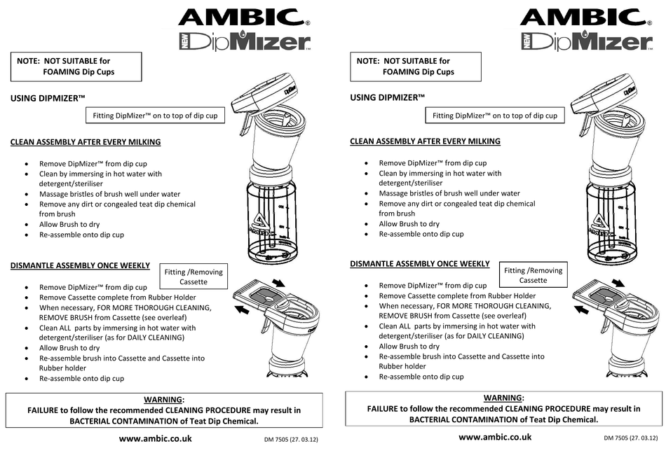 AMBIC DIPMIZER QUICK START MANUAL Pdf Download | ManualsLib