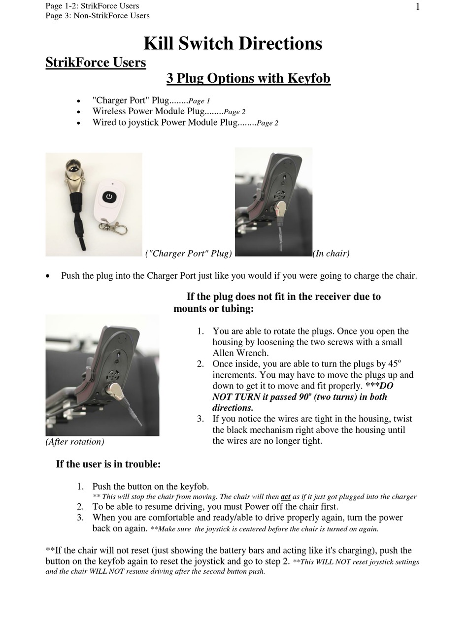 NEMI POWER SOCCER SHOP STRIKE FORCE KILL SWITCH DIRECTIONS Pdf Download ...