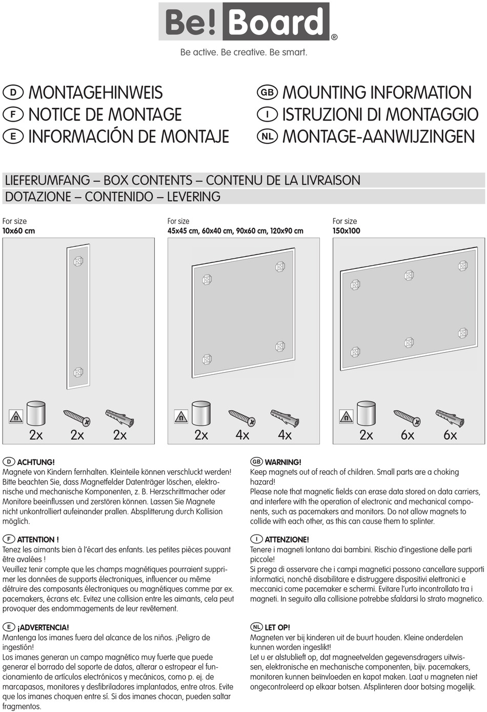 BE!BOARD B1101 MOUNTING INFORMATION Pdf Download | ManualsLib