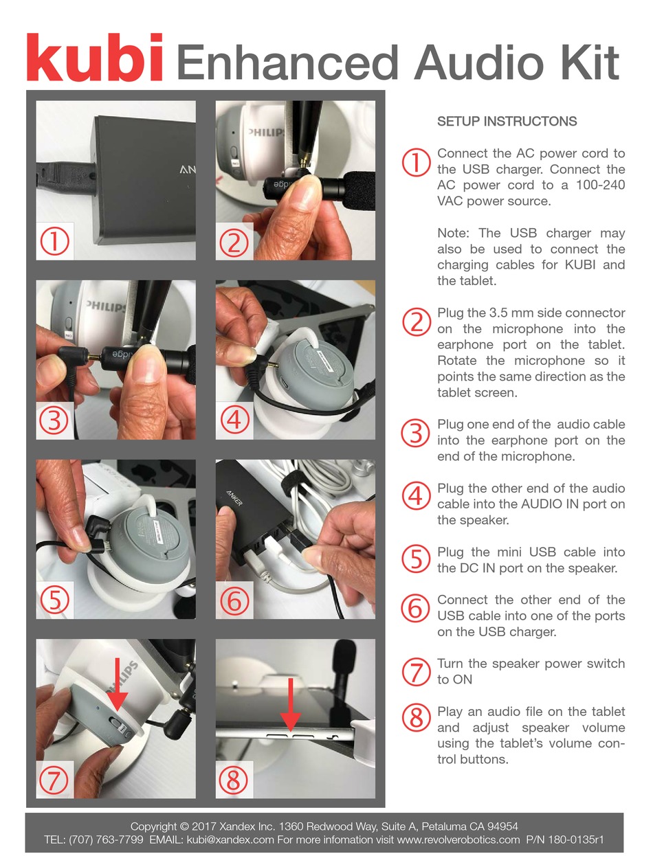 XANDEX KUBI ENHANCED AUDIO KIT SETUP INSTRUCTIONS Pdf Download | ManualsLib