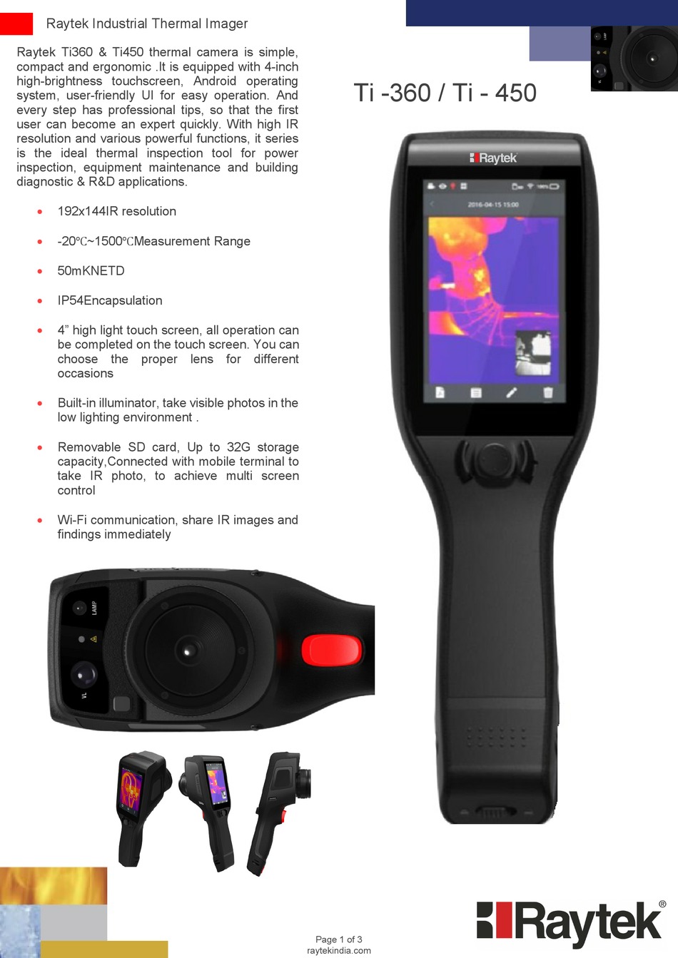 RAYTEK TI360 MANUAL Pdf Download | ManualsLib