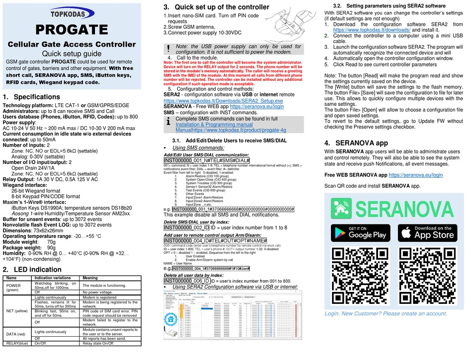 TOPKODAS PROGATE QUICK SETUP MANUAL Pdf Download | ManualsLib
