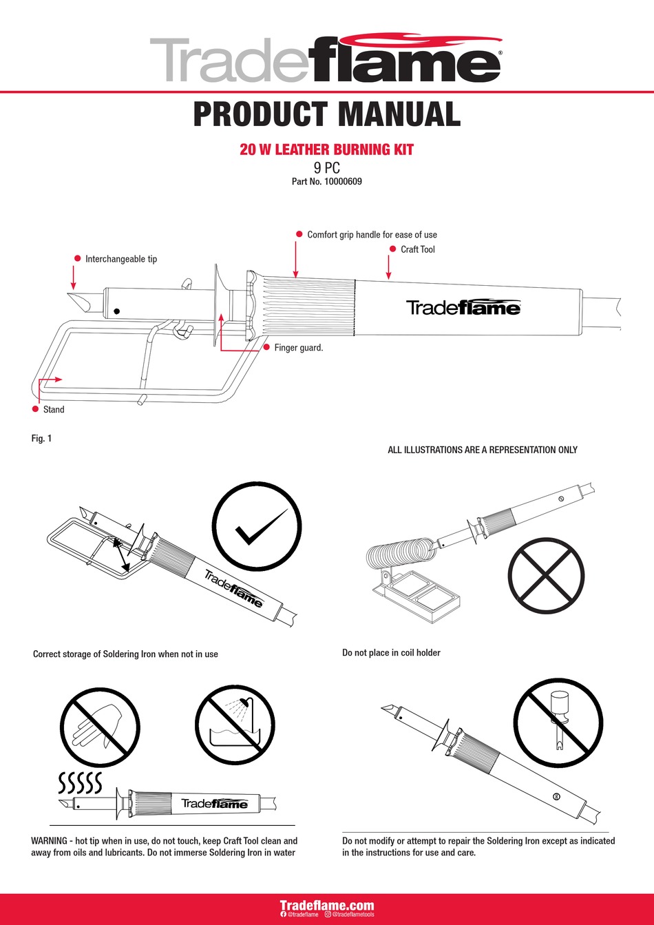 TRADEFLAME 10000609 PRODUCT MANUAL Pdf Download | ManualsLib