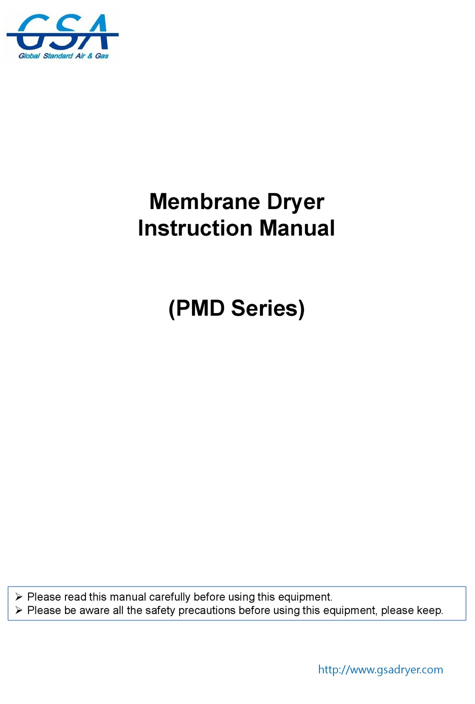 GSA PMD SERIES INSTRUCTION MANUAL Pdf Download | ManualsLib