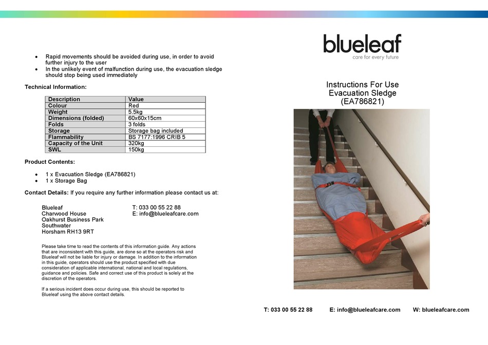 BLUELEAF EA786821 INSTRUCTIONS FOR USE Pdf Download | ManualsLib