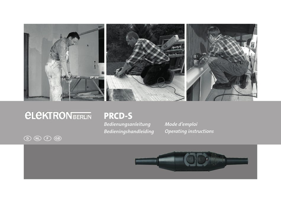 ELEKTRON PRCD-S OPERATING INSTRUCTIONS MANUAL Pdf Download | ManualsLib