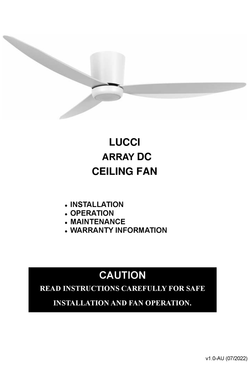 LUCCI ARRAY DC MANUAL Pdf Download | ManualsLib