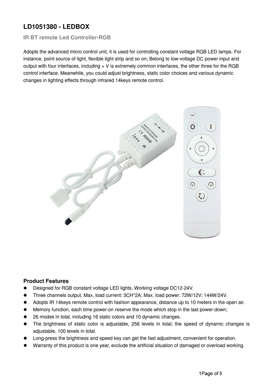 LEDBOX LD1051380 INSTRUCTIONS Pdf Download | ManualsLib