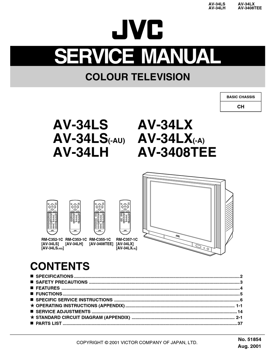 JVC AV-34LS SERVICE MANUAL Pdf Download | ManualsLib