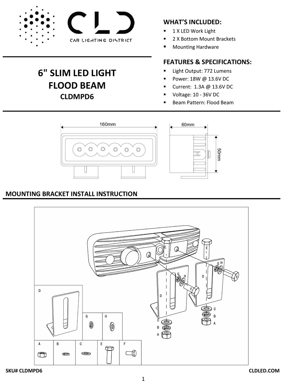 CLD CLDMPD6 INSTALL INSTRUCTION Pdf Download | ManualsLib