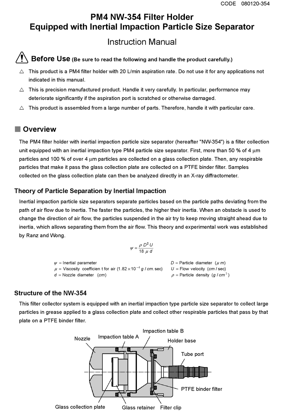 SIBATA PM4 NW-354 INSTRUCTION MANUAL Pdf Download | ManualsLib