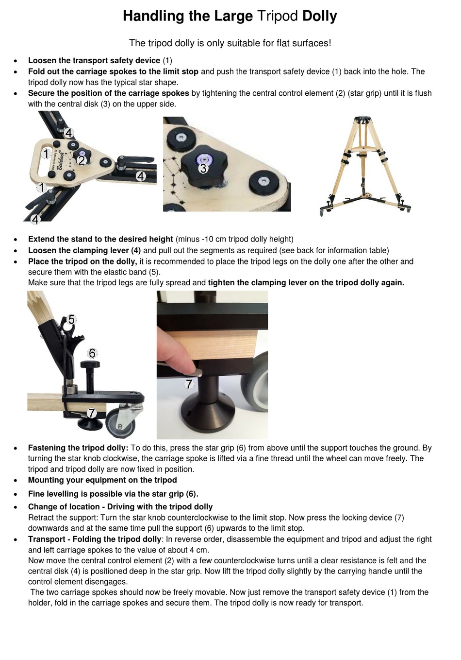 BERLEBACH LARGE TRIPOD DOLLY HANDLING MANUAL Pdf Download | ManualsLib