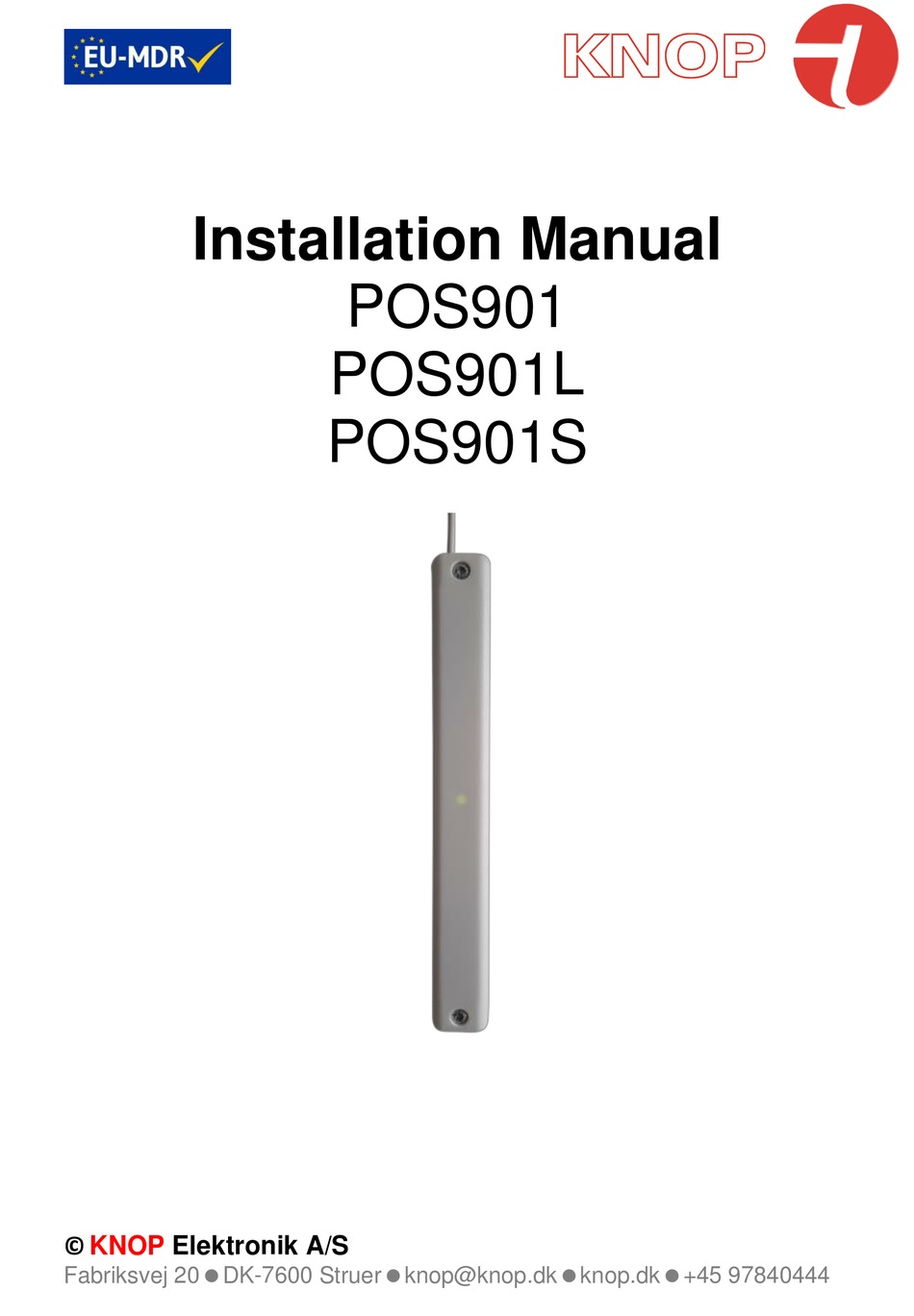 KNOP POS901 INSTALLATION MANUAL Pdf Download | ManualsLib