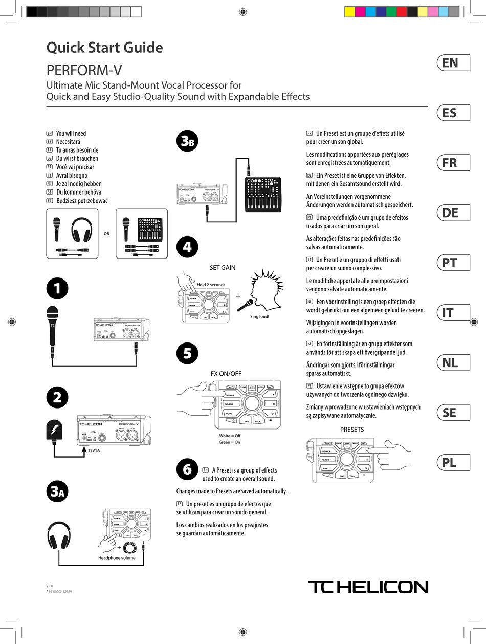 TC-HELICON PERFORM-V QUICK START MANUAL Pdf Download | ManualsLib TC-HELICON PERFORM-V QUICK START MANUAL Pdf Download | ManualsLib