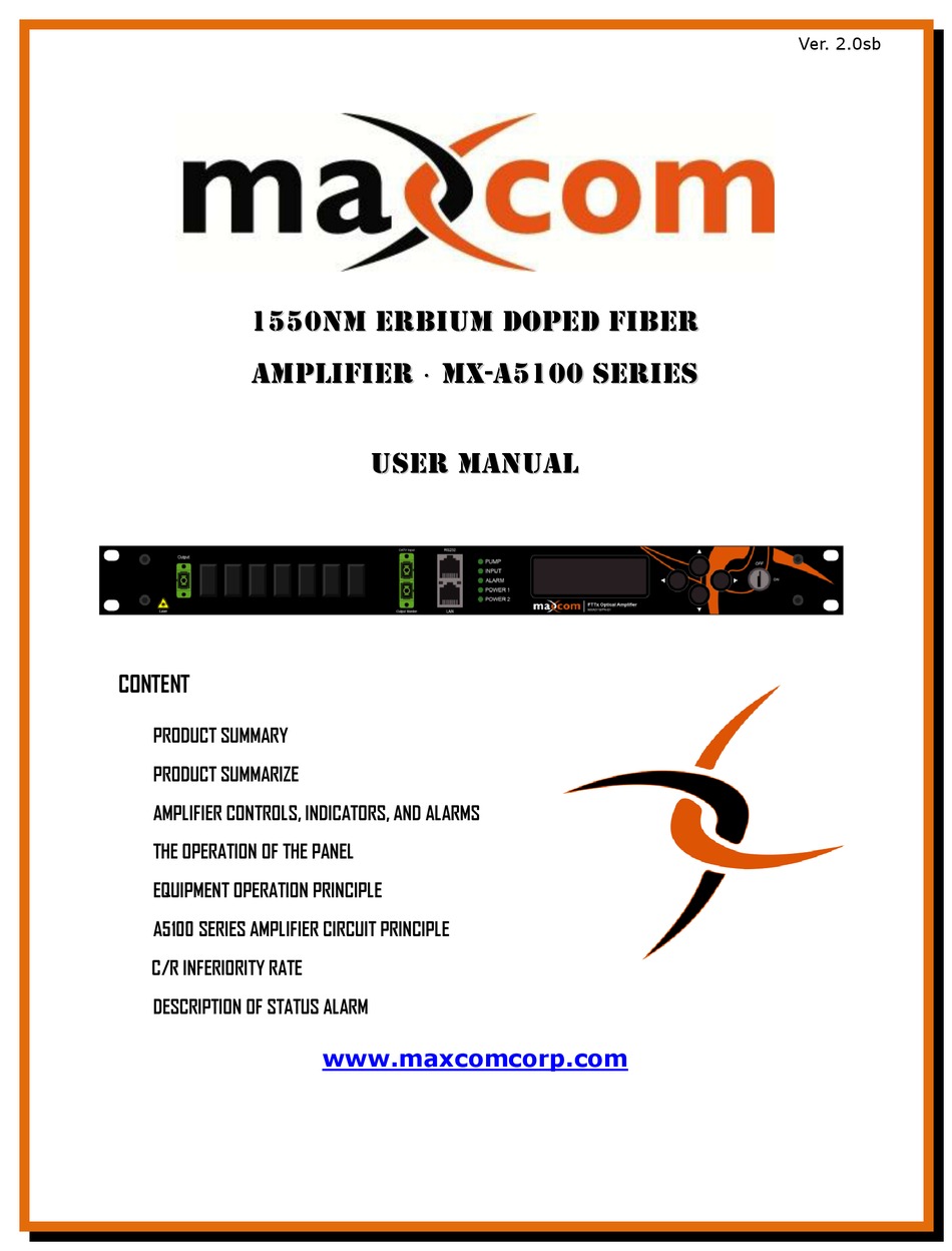 MAXCOM MX-A5100 USER MANUAL Pdf Download | ManualsLib