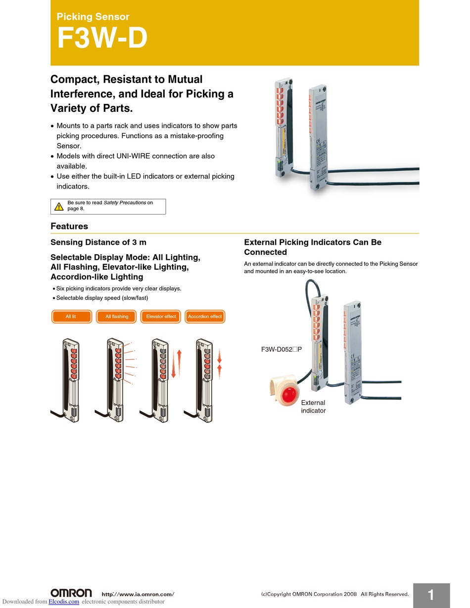 Omron F3w D Installation Manual Pdf Download Manualslib