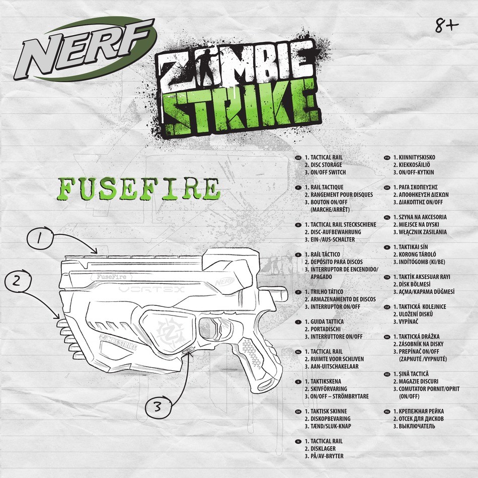 HASBRO NERF ZOMBIESTRIKE FUSEFIRE INSTRUCTION MANUAL Pdf Download | ManualsLib