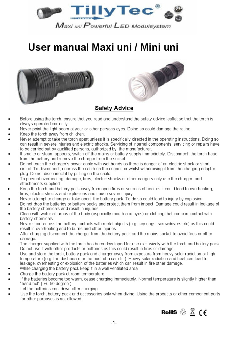 TILLYTEC MAXI UNI USER MANUAL Pdf Download | ManualsLib