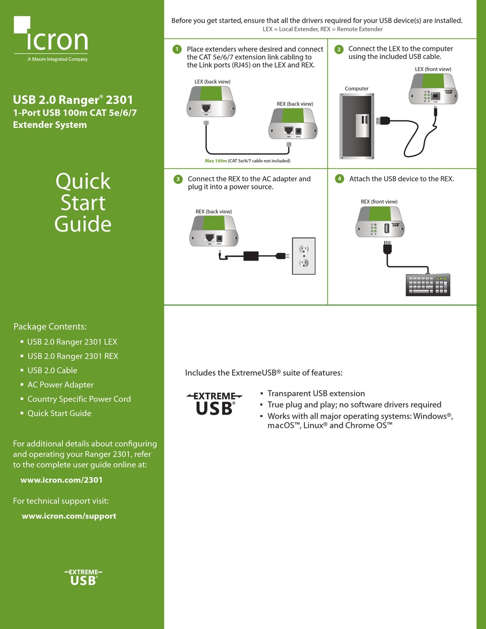 MAXIM INTEGRATED ICRON RANGER 2301 QUICK START MANUAL Pdf Download | ManualsLib