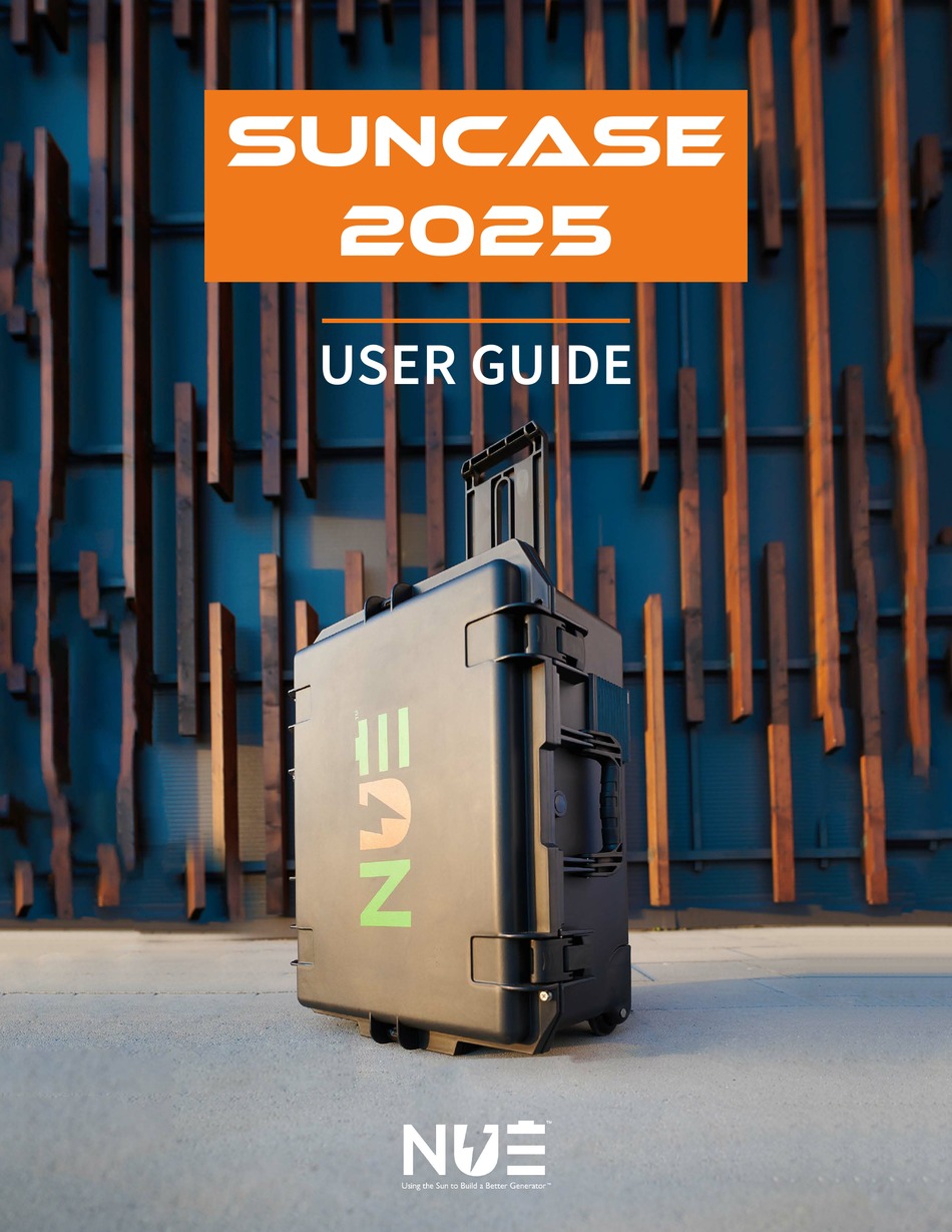 NUE SUNCASE 2025 USER MANUAL Pdf Download | ManualsLib