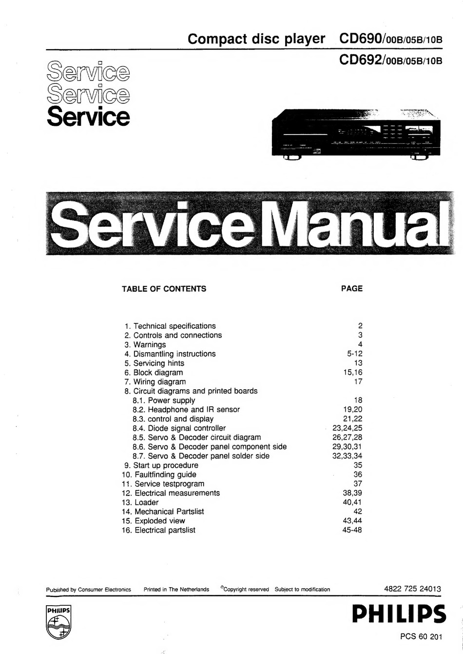 PHILIPS CD690 SERVICE MANUAL Pdf Download | ManualsLib