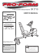 PROFORM CROSSTRAINER 970 USER MANUAL Pdf Download | ManualsLib