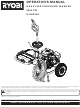 RYOBI 3000 PSI OPERATOR'S MANUAL Pdf Download | ManualsLib
