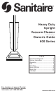 SANITAIRE 600 SERIES OWNER'S MANUAL Pdf Download | ManualsLib
