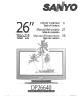 SANYO DP26640 OWNER'S MANUAL Pdf Download | ManualsLib