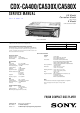 SONY CDX-CA400 OPERATING INSTRUCTIONS MANUAL Pdf Download | ManualsLib