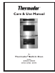 THERMADOR SCD302 CARE AND USE MANUAL Pdf Download | ManualsLib