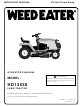 WEED EATER HD13538 OPERATOR'S MANUAL Pdf Download | ManualsLib
