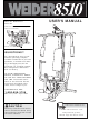WEIDER 8510 USER MANUAL Pdf Download | ManualsLib