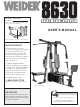 WEIDER 8630 USER MANUAL Pdf Download | ManualsLib