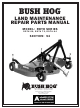 BUSH HOG RDTH 84 OPERATOR'S MANUAL Pdf Download | ManualsLib