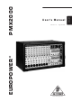BEHRINGER EUROPOWER PMX2000 USER MANUAL Pdf Download | ManualsLib