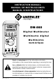 GREENLEE DM-860 INSTRUCTION MANUAL Pdf Download | ManualsLib